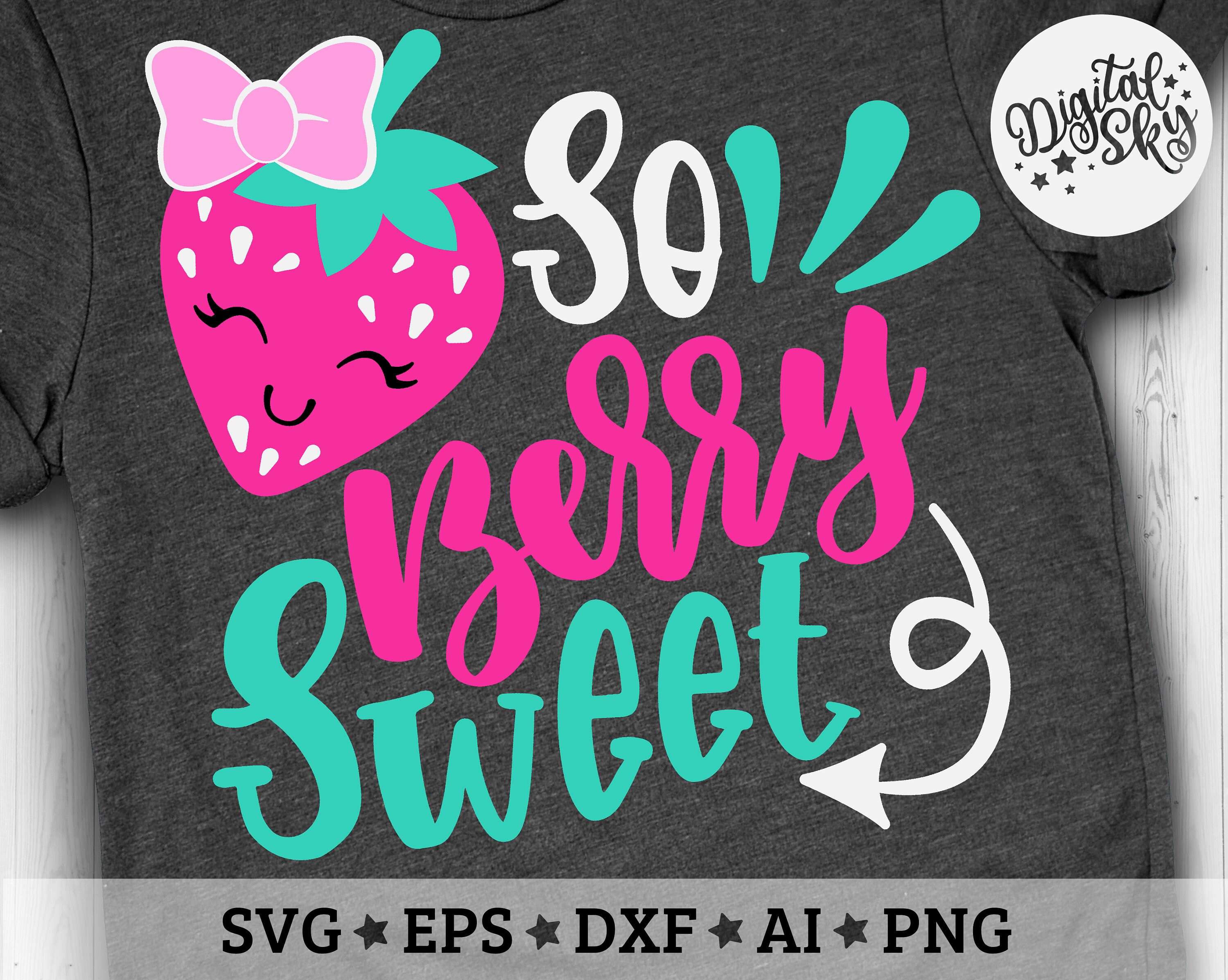 So Berry Sweet Svg Summer Girl Svg Summer Kids Svg Vacation | Etsy