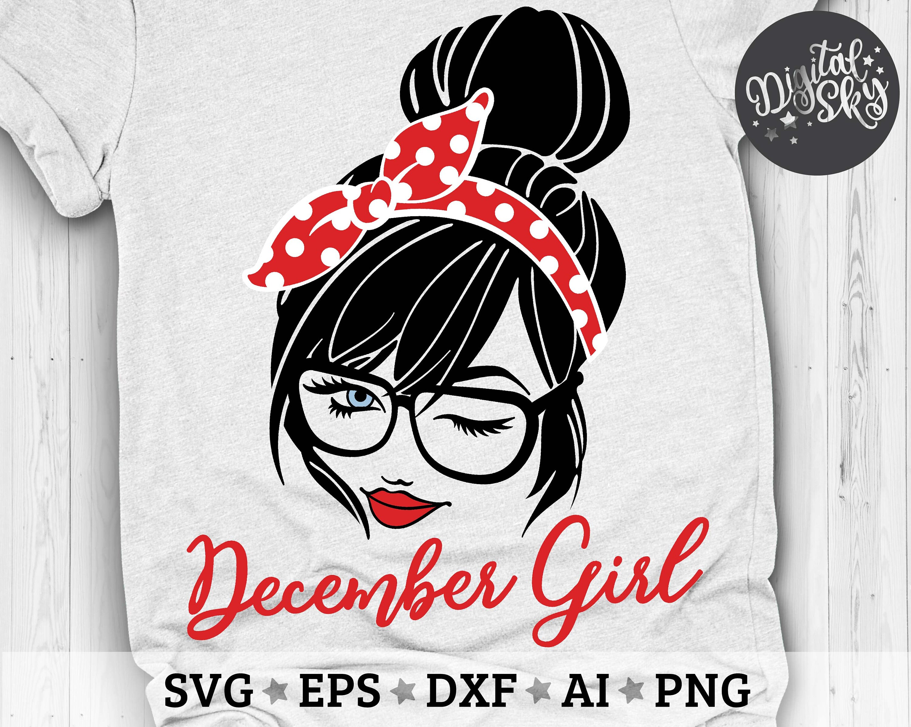 December Girl Svg December Birthday Svg Eye Lashes Girl Svg - Etsy UK
