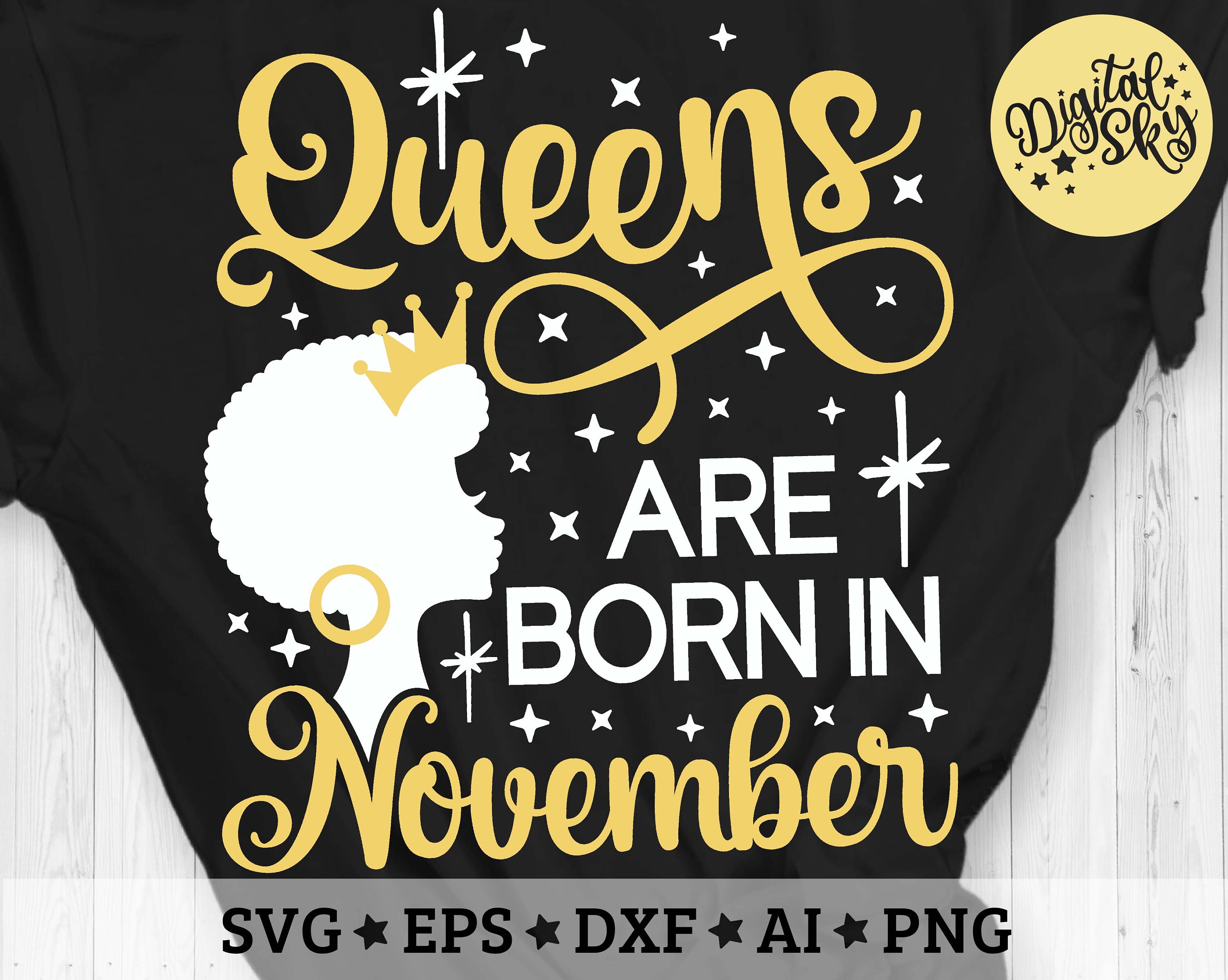 Queens Are Born in November Svg Black Women Magic Svg Afro - Etsy