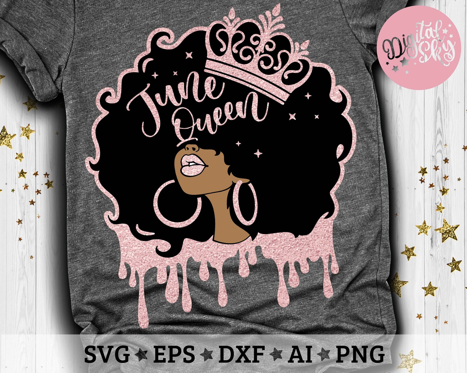 June Queen Svg Afro Girl Svg Afro Queen Svg Birthday Drip - Etsy Canada