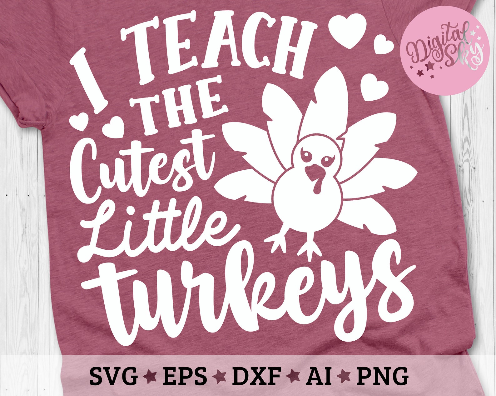 I Teach the Cutest Little Turkeys Svg Thanksgiving Teacher - Etsy