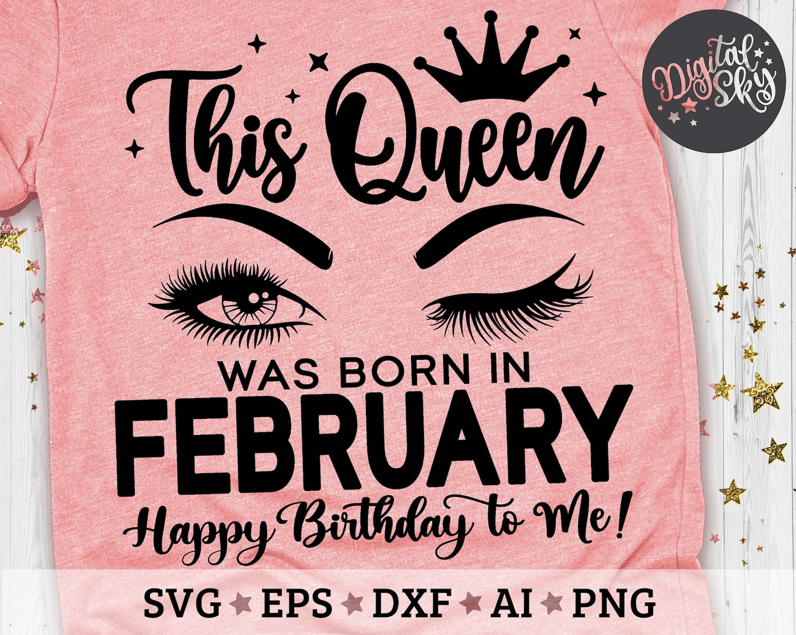 This Queen Was Born in February Svg February Queen SVG - Etsy