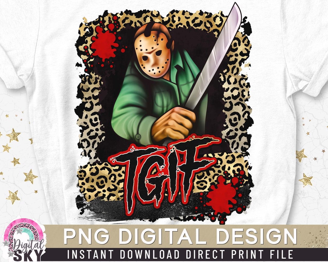 TGIF PNG Its Friday PNG Horror Halloween Sublimation - Etsy UK