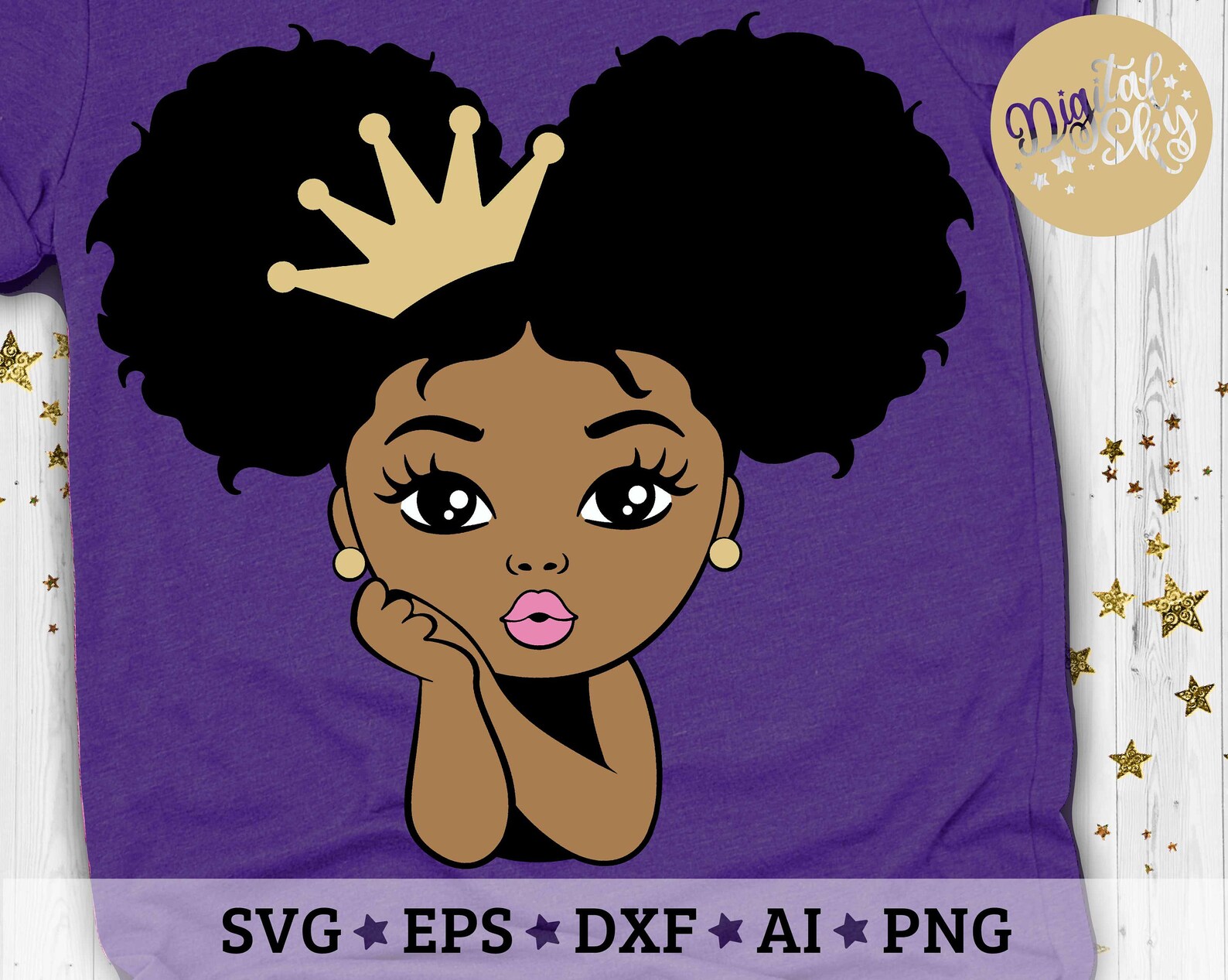 Afro Princess Svg Peekaboo Girl Svg Afro Puff Svg Summer - Etsy