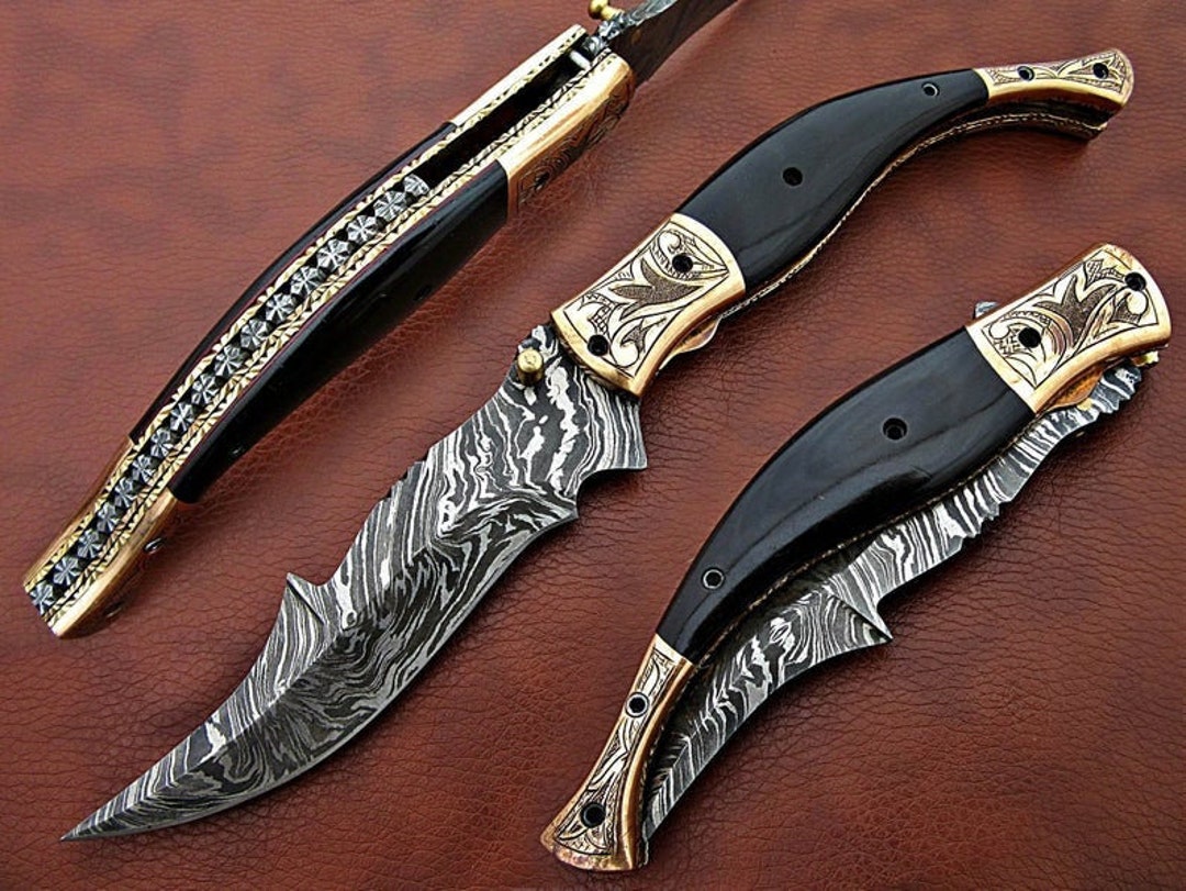 Amazing Style Custom Handmade Folding Pocket Knife Limited - Etsy