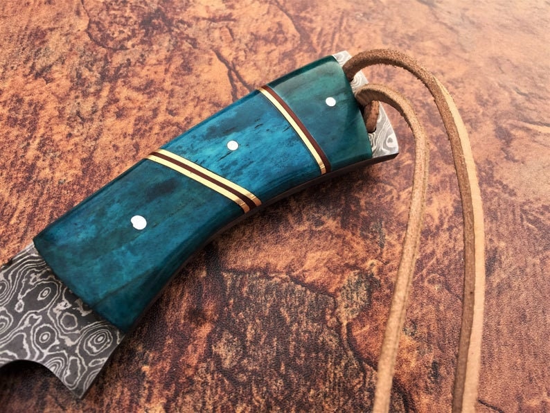 Beautiful Hand Made Damascus Steel Full Tang Knife Limited - Etsy