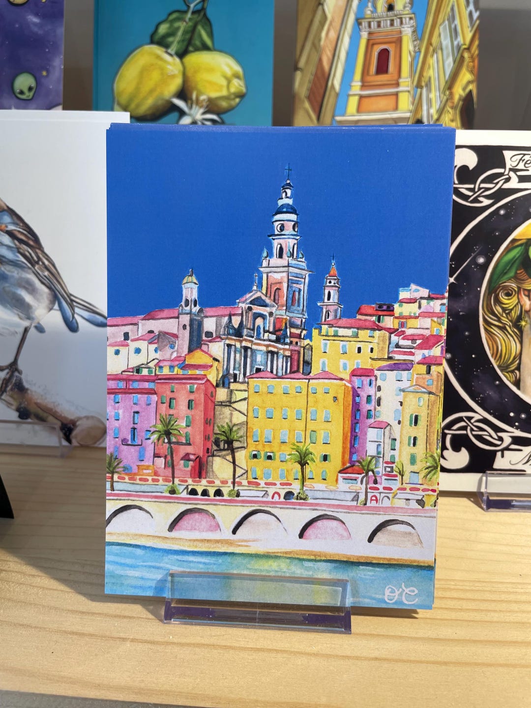 Menton Map - Frameable Map - Etsy