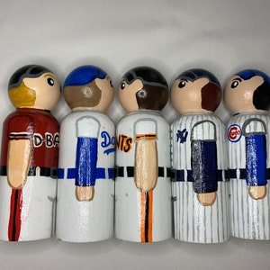 Baseball Team Peg Doll - Etsy