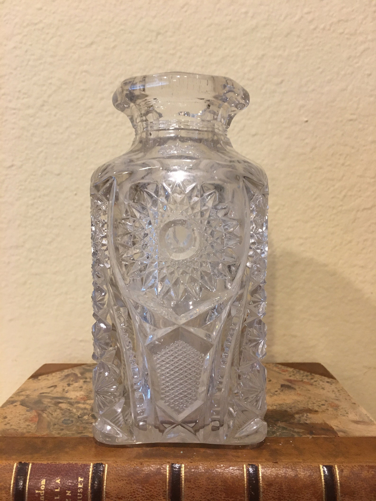 Antique Cut Glass Decanter. - Etsy