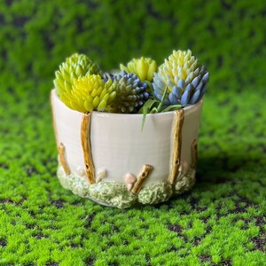 3-D Forest Planter, Plant Pot, Handmade Ceramic READY TO SHIP - Etsy