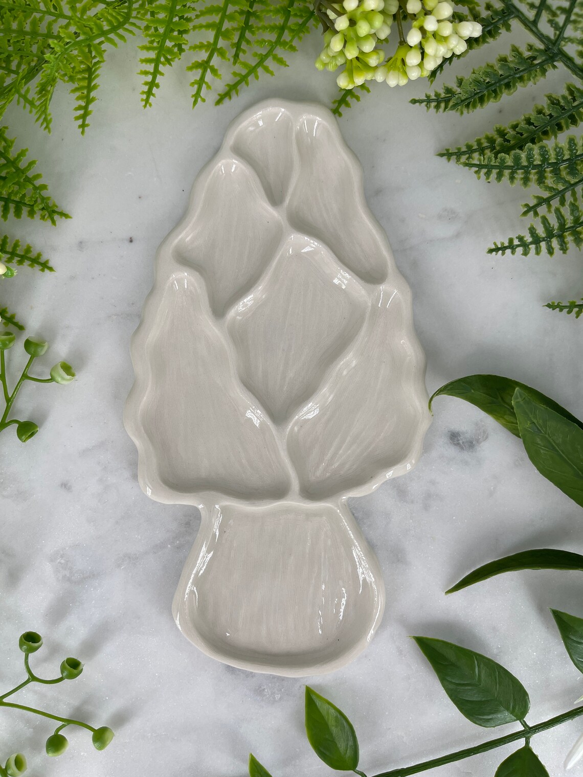 Morel Mushroom Paint Palette Handmade Ceramic ready to - Etsy