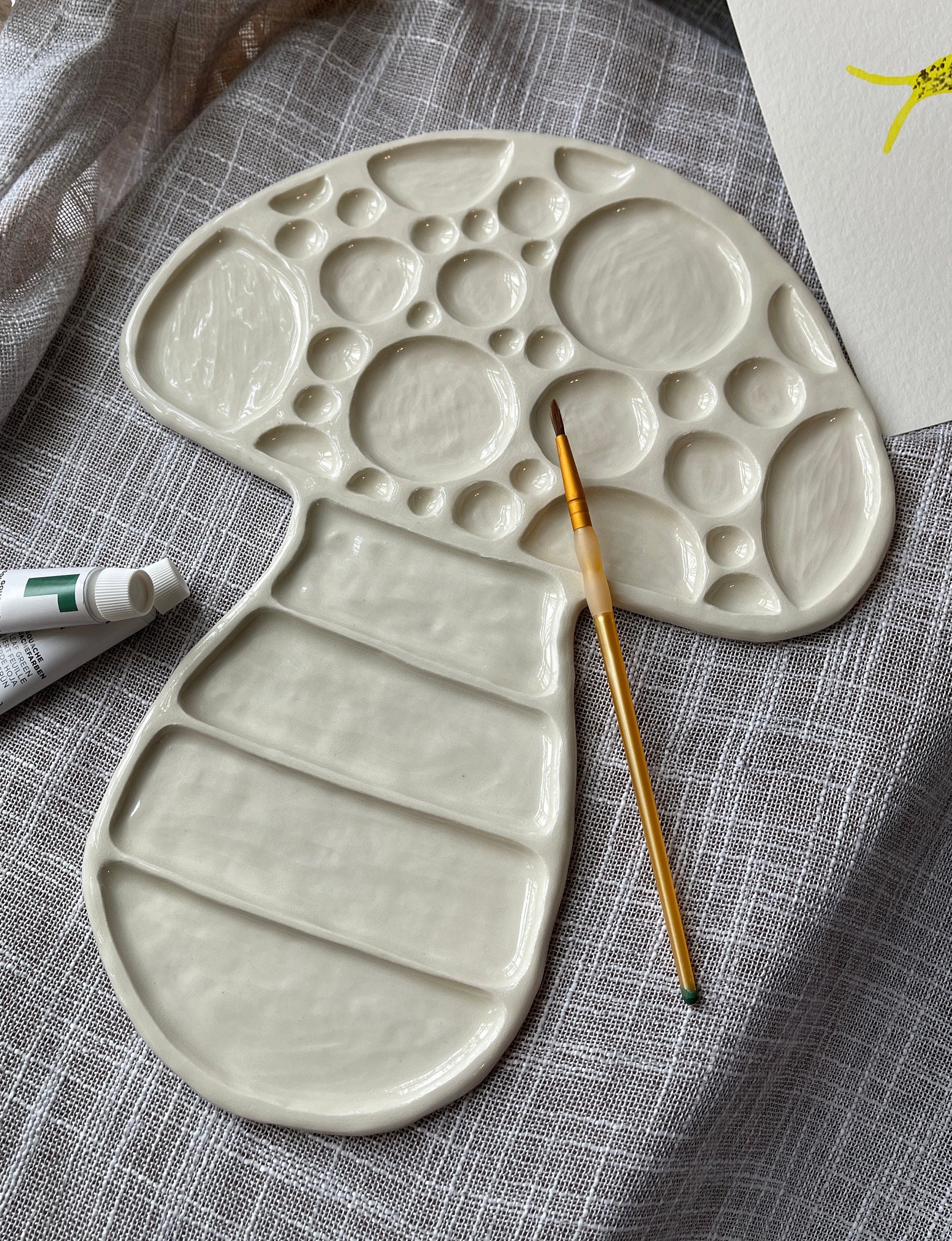 Custom Paint Palette MADE TO ORDER Handmade Ceramic - Etsy