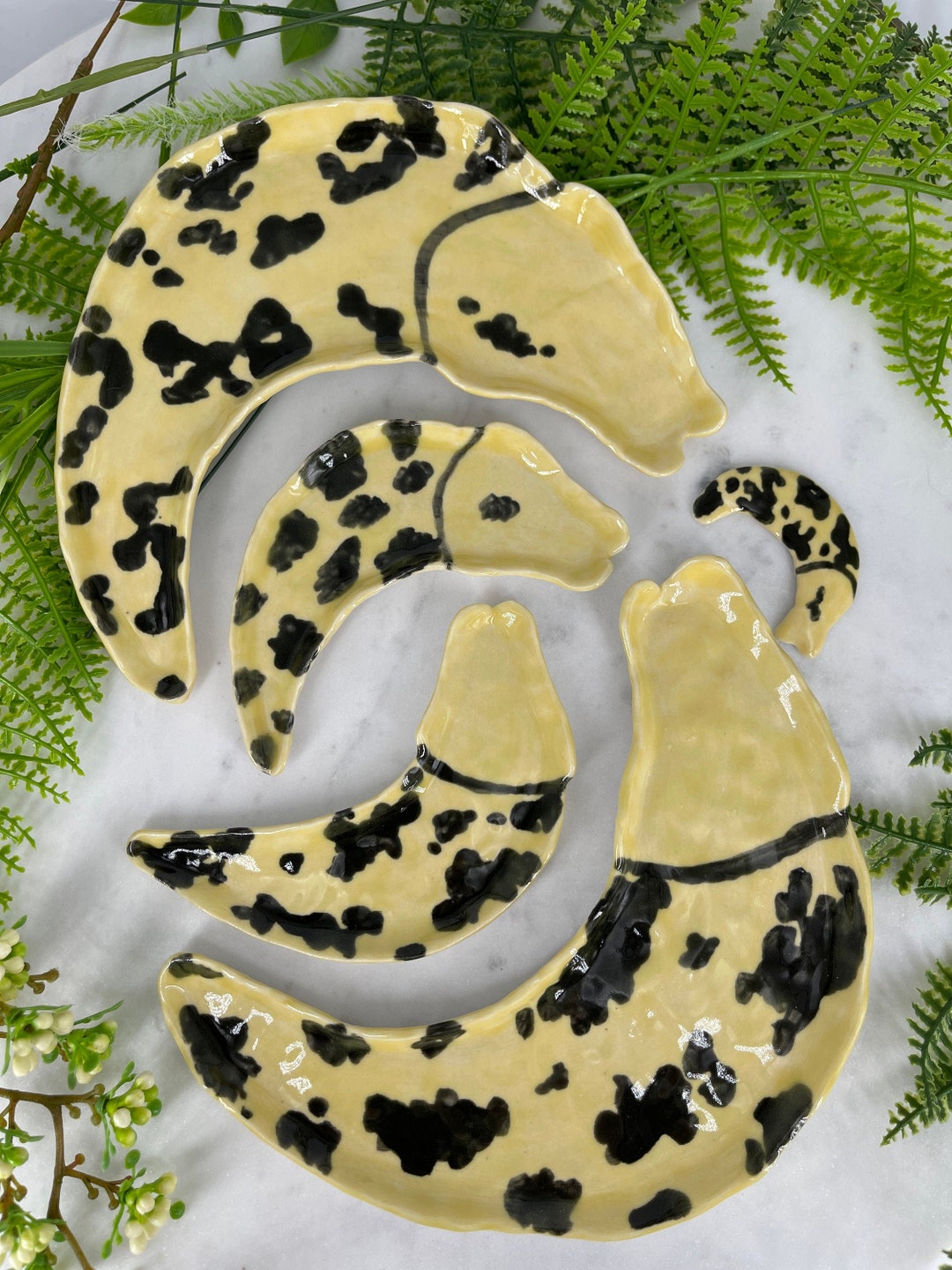 Slug Tray, Yellow and Black Banana Slug, Handmade Ceramic ready to Ship ...