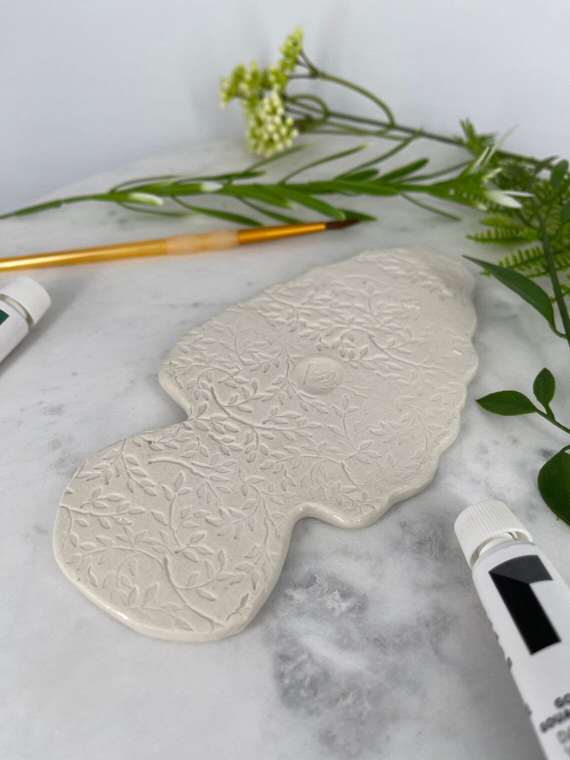 Morel Mushroom Paint Palette Handmade Ceramic ready to - Etsy