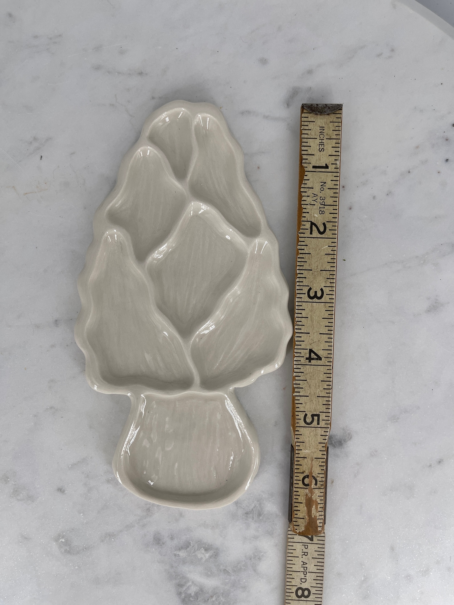 Morel Mushroom Paint Palette Handmade Ceramic ready to | Etsy