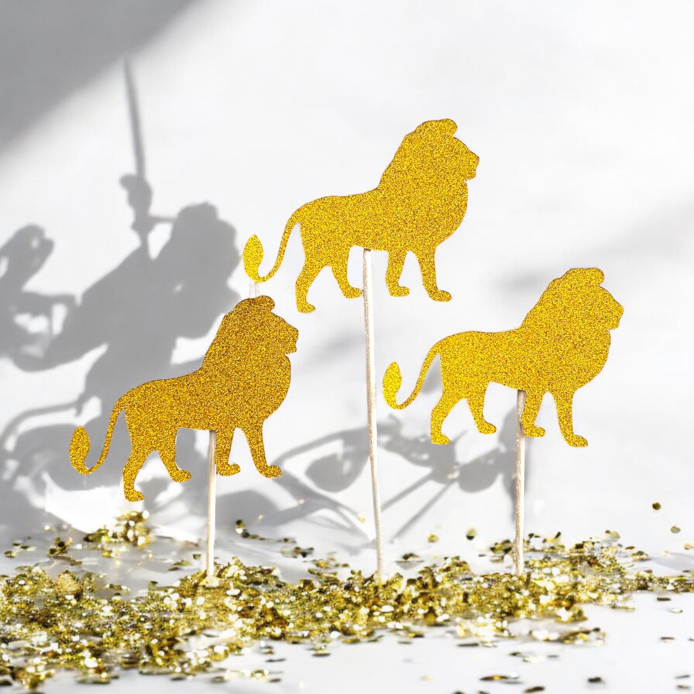 Lion Cupcake Toppers Set of 6 - Etsy