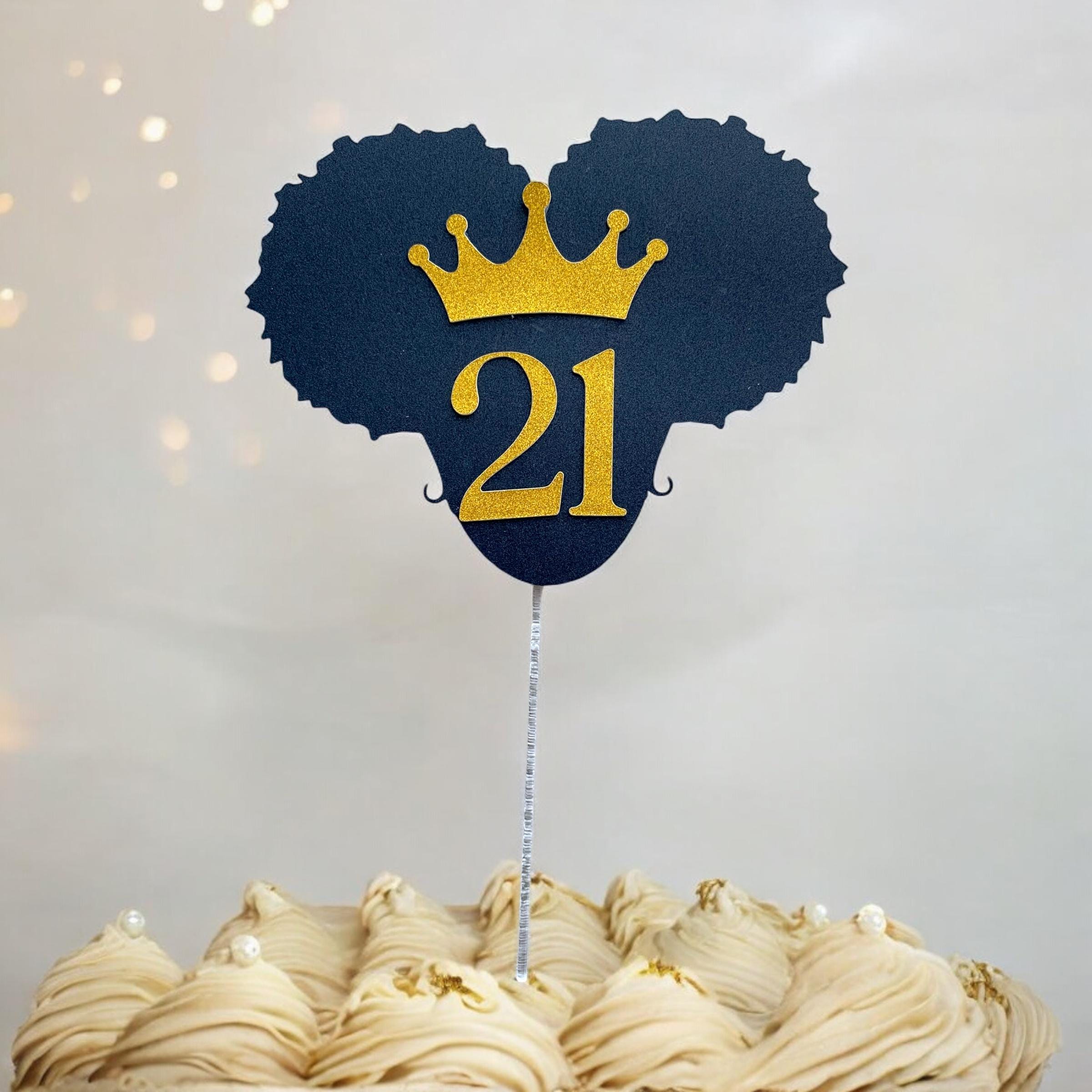 Afro Puff Cake Topper Doll Cake Toppers Black Girl Cake Topper - Etsy