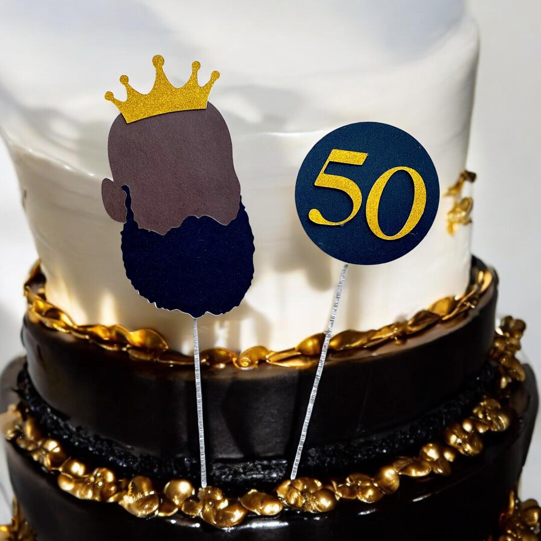 Black Man Cake Topper Custom Number Cake Toppers Men Birthdays - Etsy UK