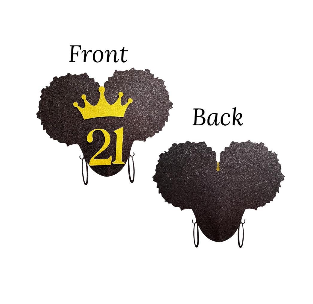Afro Puff Cake Topper Doll Cake Toppers Black Girl Cake Topper - Etsy