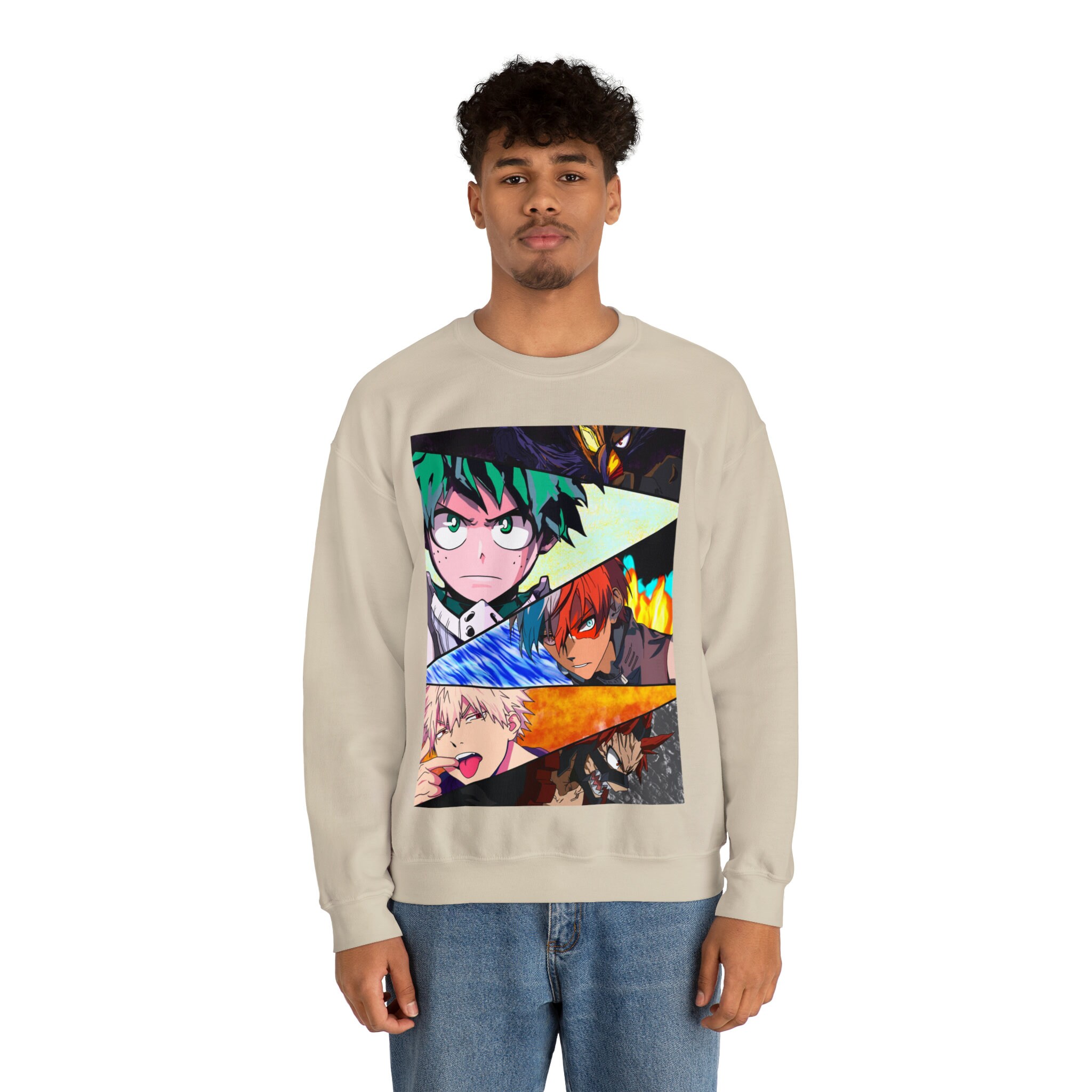 MHA Anime Characters Unisex Heavy Blend™ Crewneck Sweatshirt - Etsy