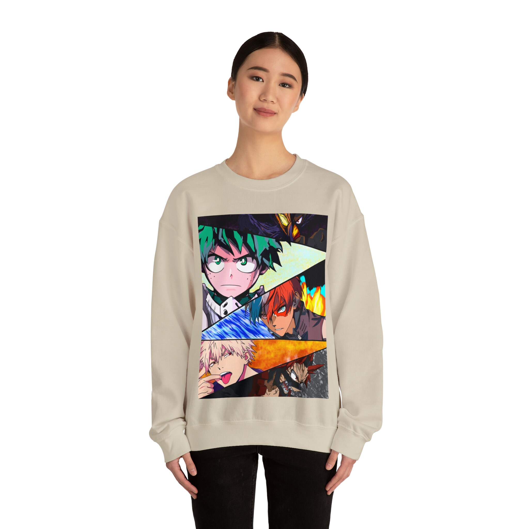 MHA Anime Characters Unisex Heavy Blend™ Crewneck Sweatshirt - Etsy