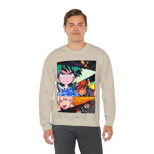 MHA Anime Characters Unisex Heavy Blend™ Crewneck Sweatshirt - Etsy