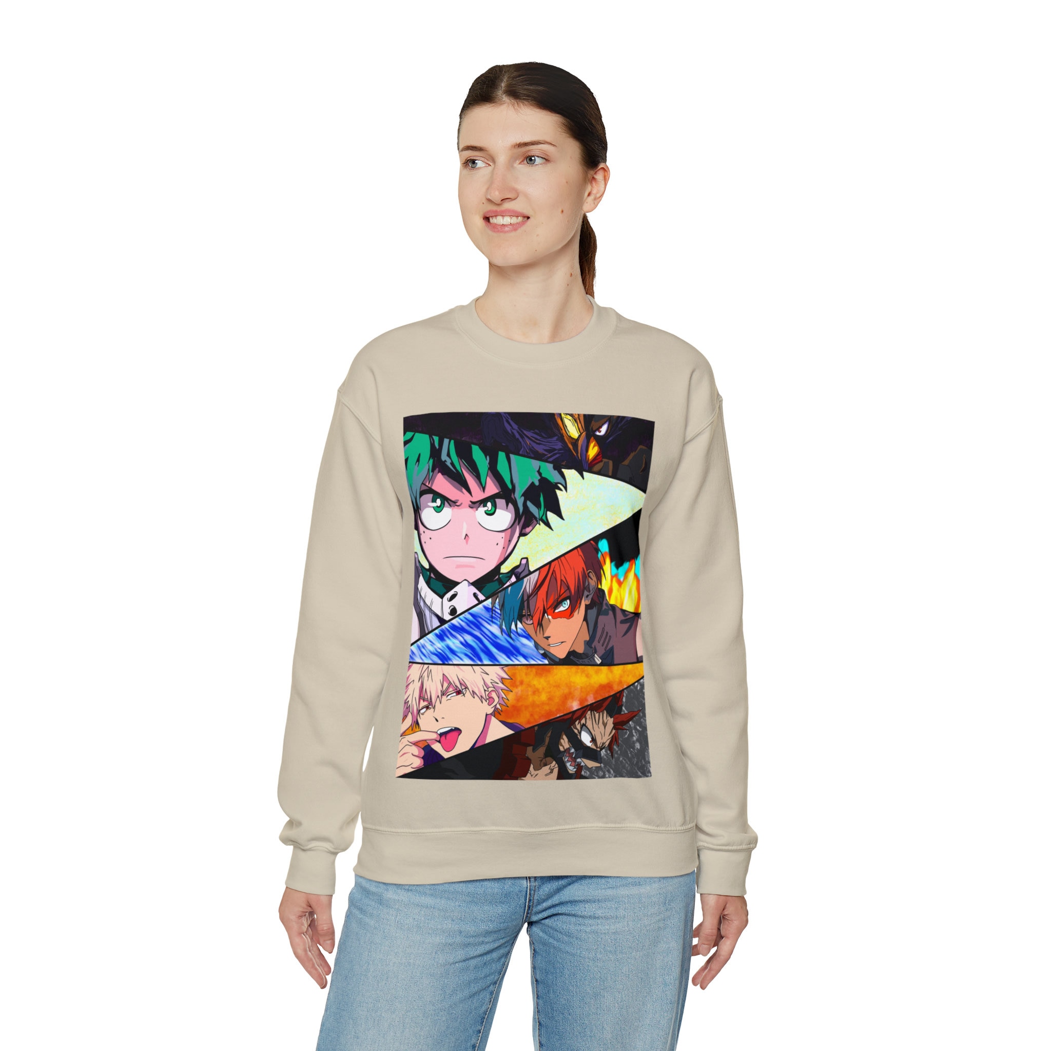 MHA Anime Characters Unisex Heavy Blend™ Crewneck Sweatshirt - Etsy
