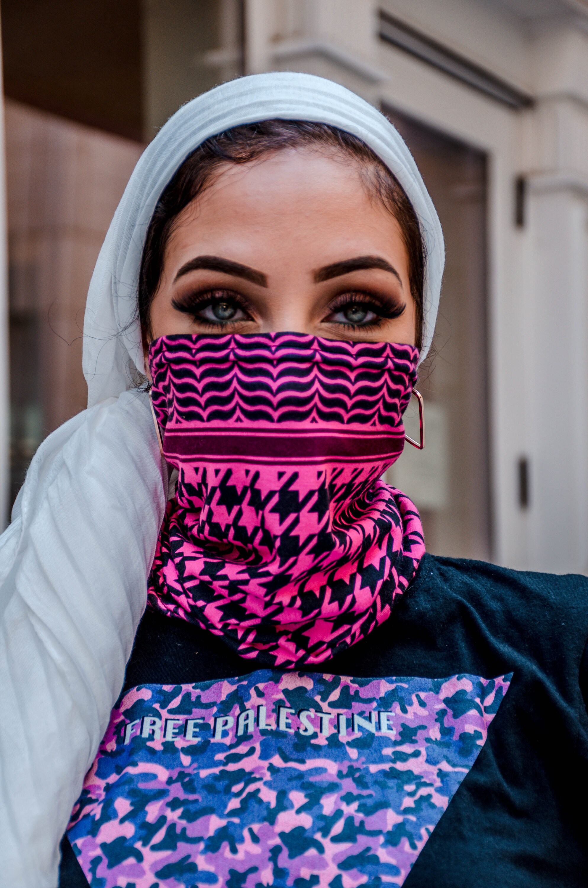 Palestinian Protest Face Mask Keffiyeh Kufiya Shemagh Arab - Etsy