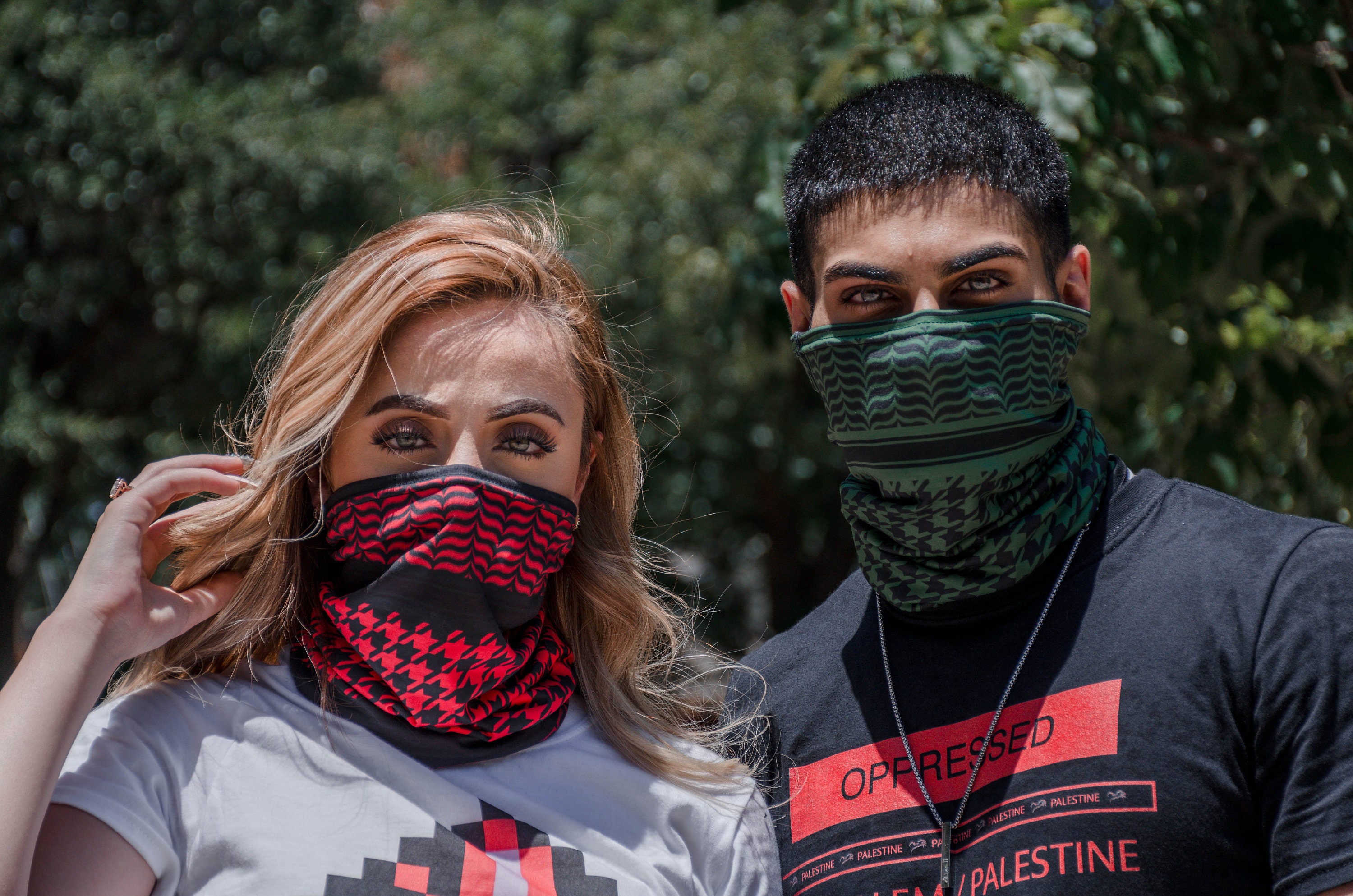 Palestinian Keffiyeh Mask, Keffiyeh Pattern Mask, Kufiya, Shemagh ...