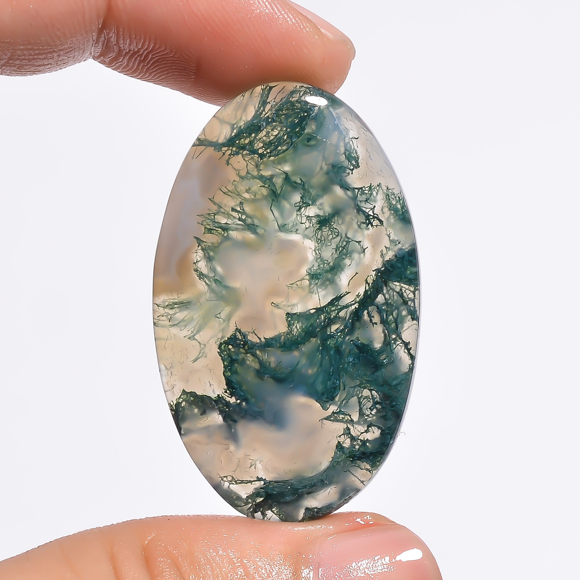 37X23X6 mm SB-6931 Amazing Top Grade Natural Indonesian Natural Moss ...