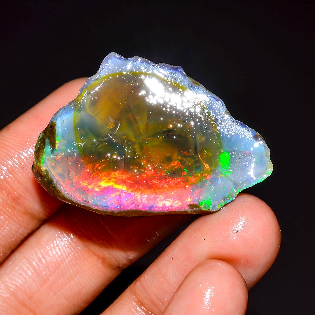 Opal Rough, Ethiopian Opal Raw, Big Opal Rough, Opal Gemstone, Fire ...
