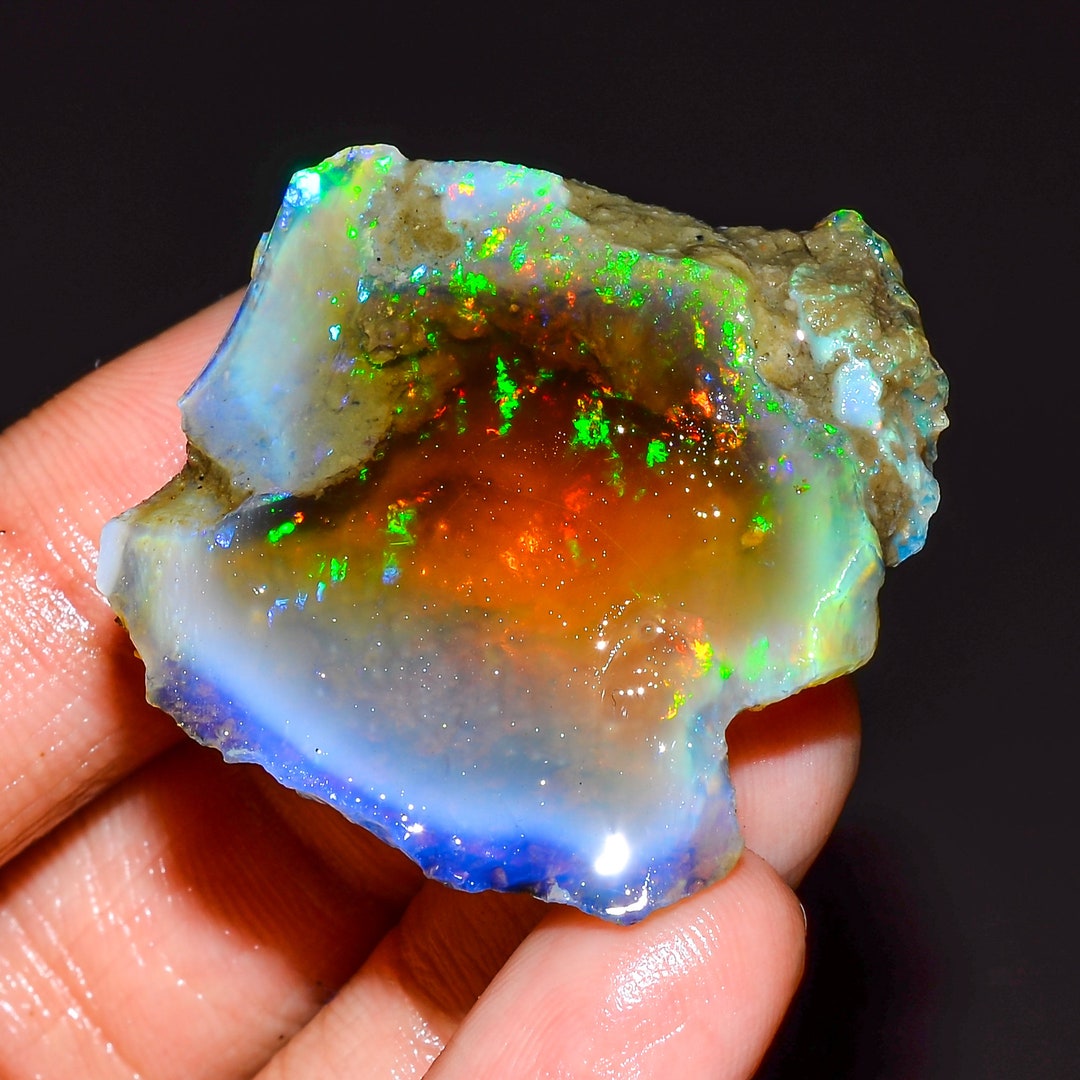 Opal Rough, Ethiopian Opal Raw, Big Opal Rough, Opal Gemstone, Fire ...