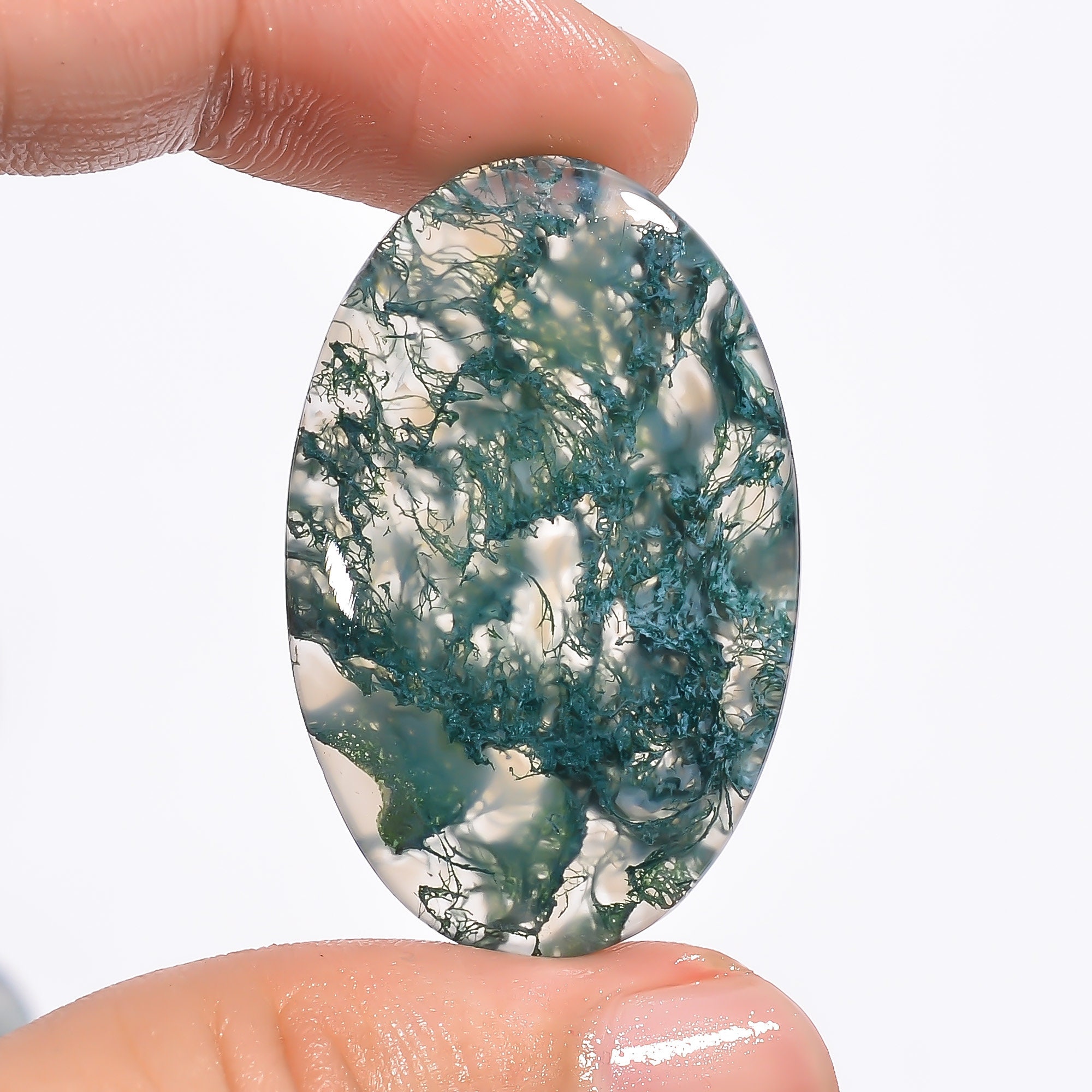 37X23X6 mm SB-6931 Amazing Top Grade Natural Indonesian Natural Moss ...