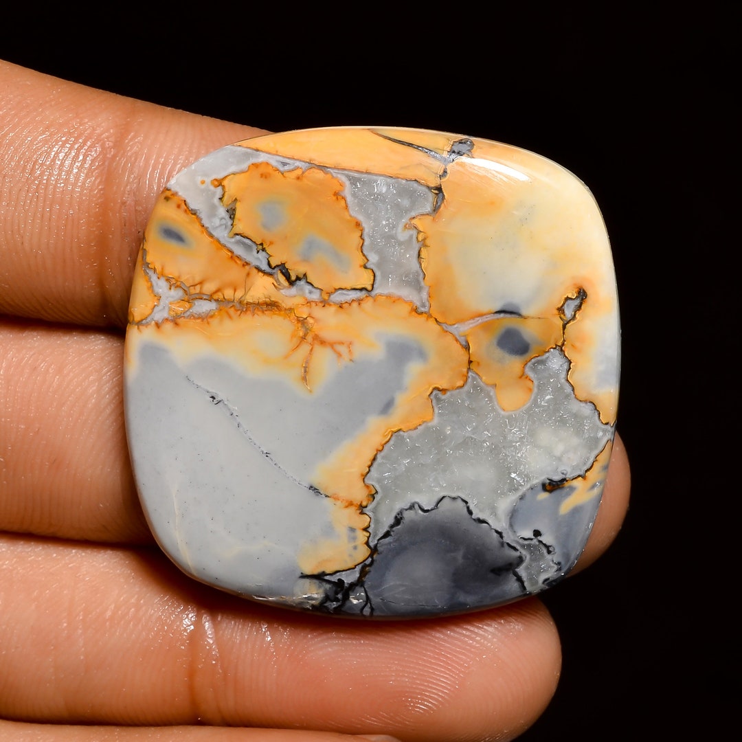 Fabulous Top Grade Quality 100% Natural Maligano Jasper Cushion Shape ...