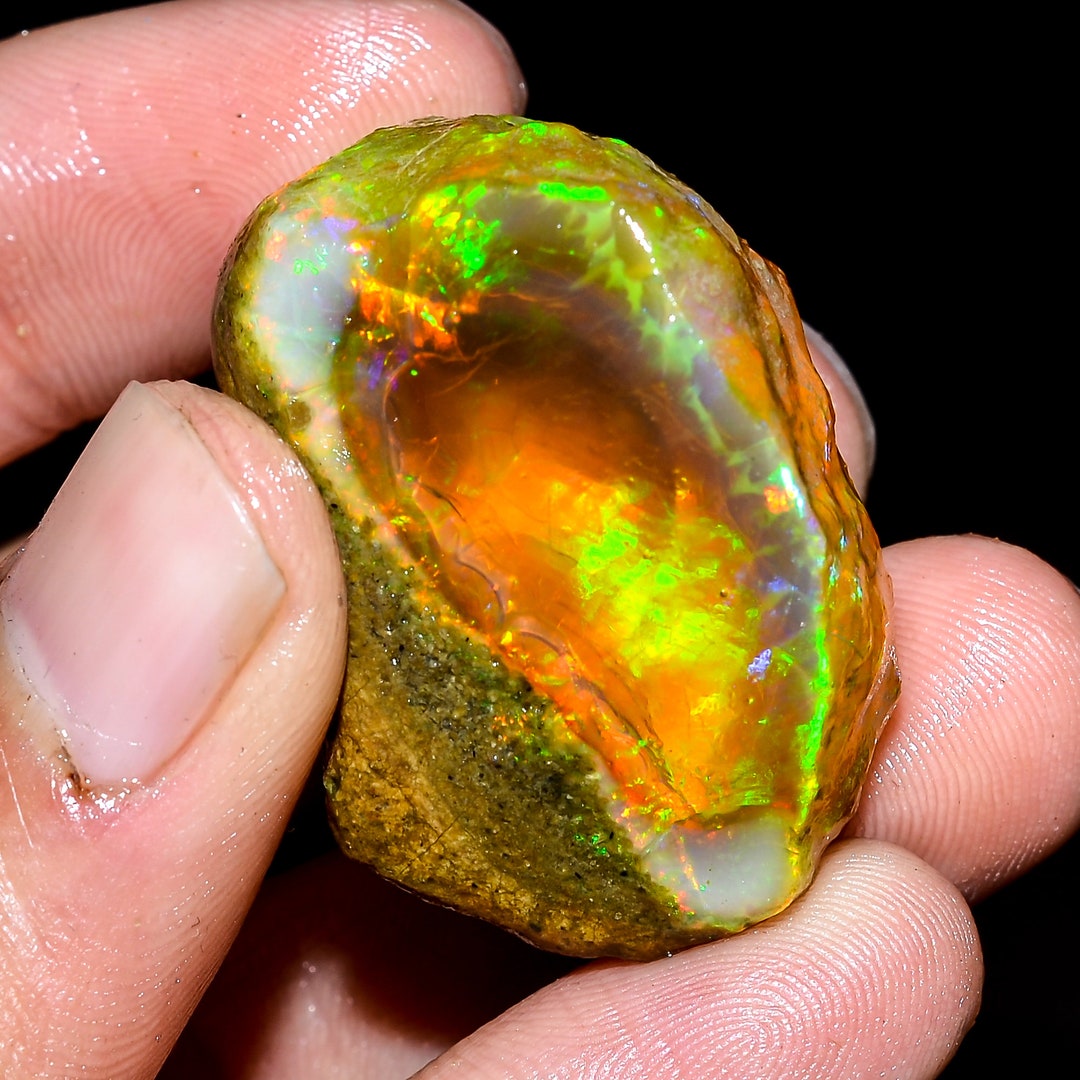 Awesome Top Grade Quality 100% Natural Brown Ethiopian Opal Fancy Shape ...