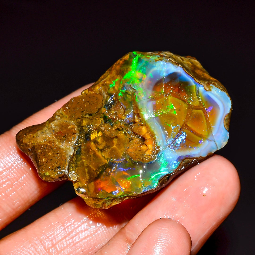 Opal Rough, Ethiopian Opal Raw, Big Opal Rough, Opal Gemstone, Fire ...