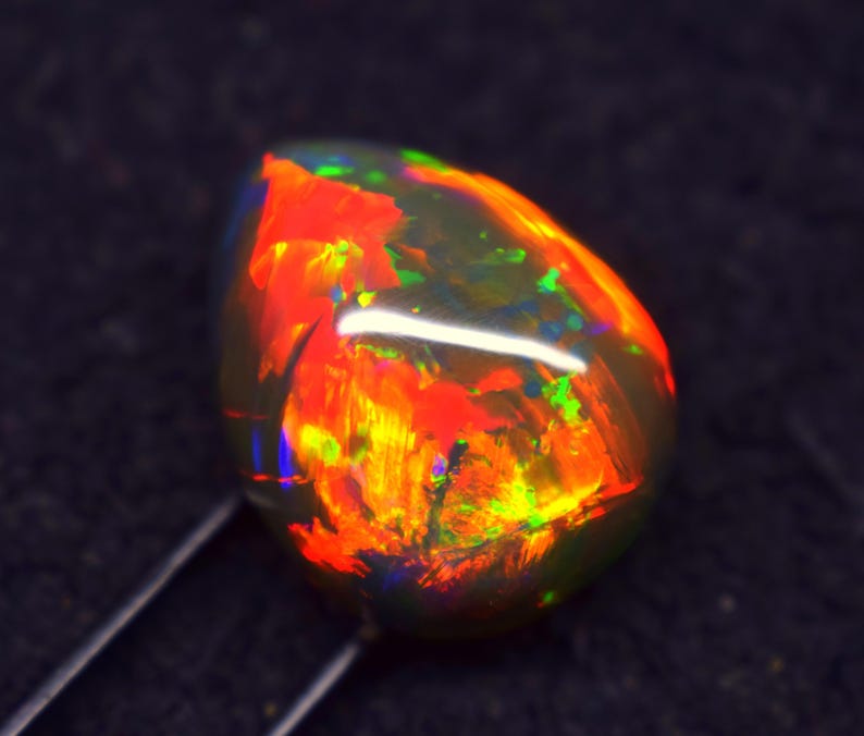 46.30 Carat Multi Fire Natural Ethiopian Opal Cabochon Gemstone ...