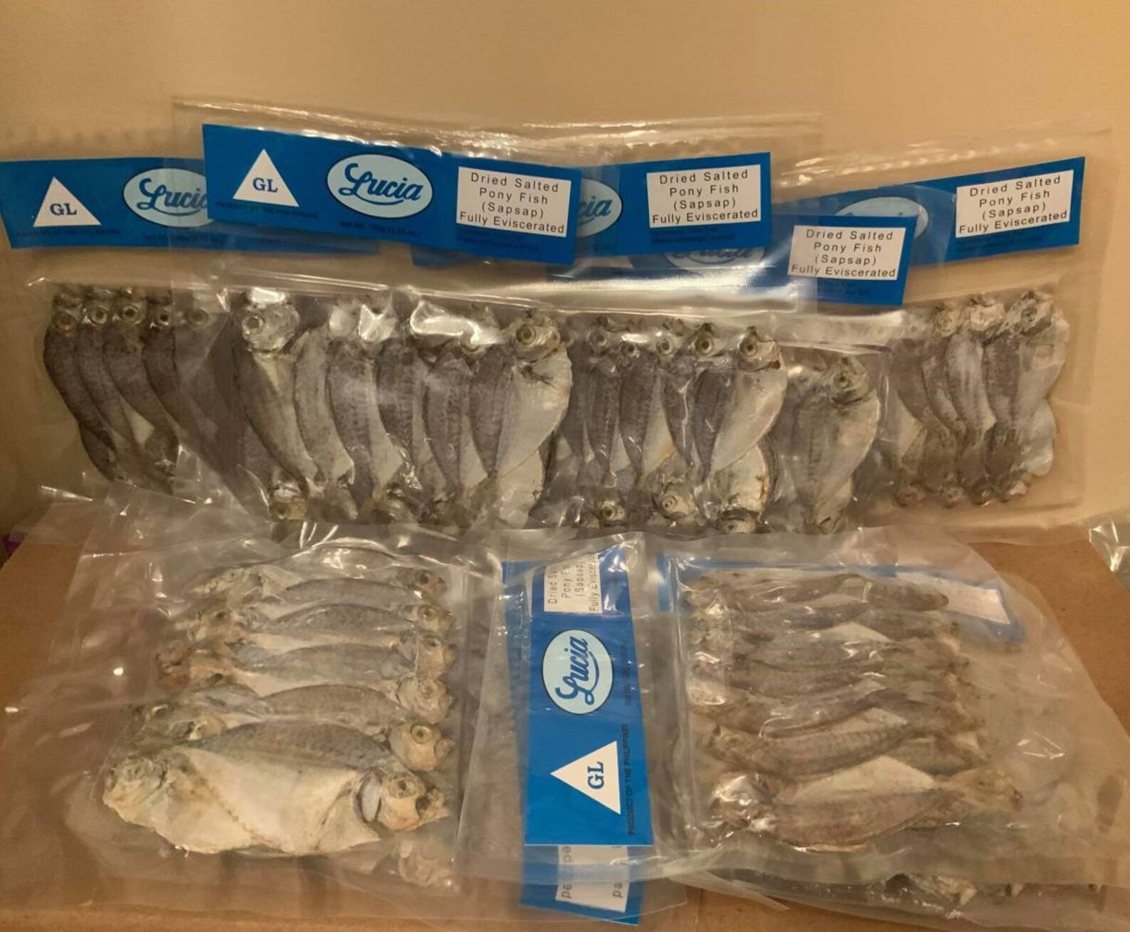 Salted Dried Seafood Pony Fish or Pot-pot Sap Sap 100 Grams 3.52 4.2 Oz ...