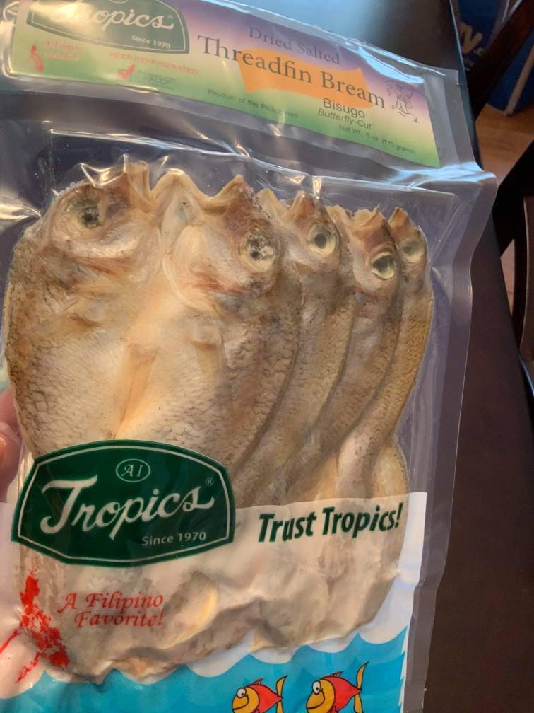 Salted Dried Fish Bisugo Treadfin Bream .listed Price 6 7pcs per Pack 6 ...