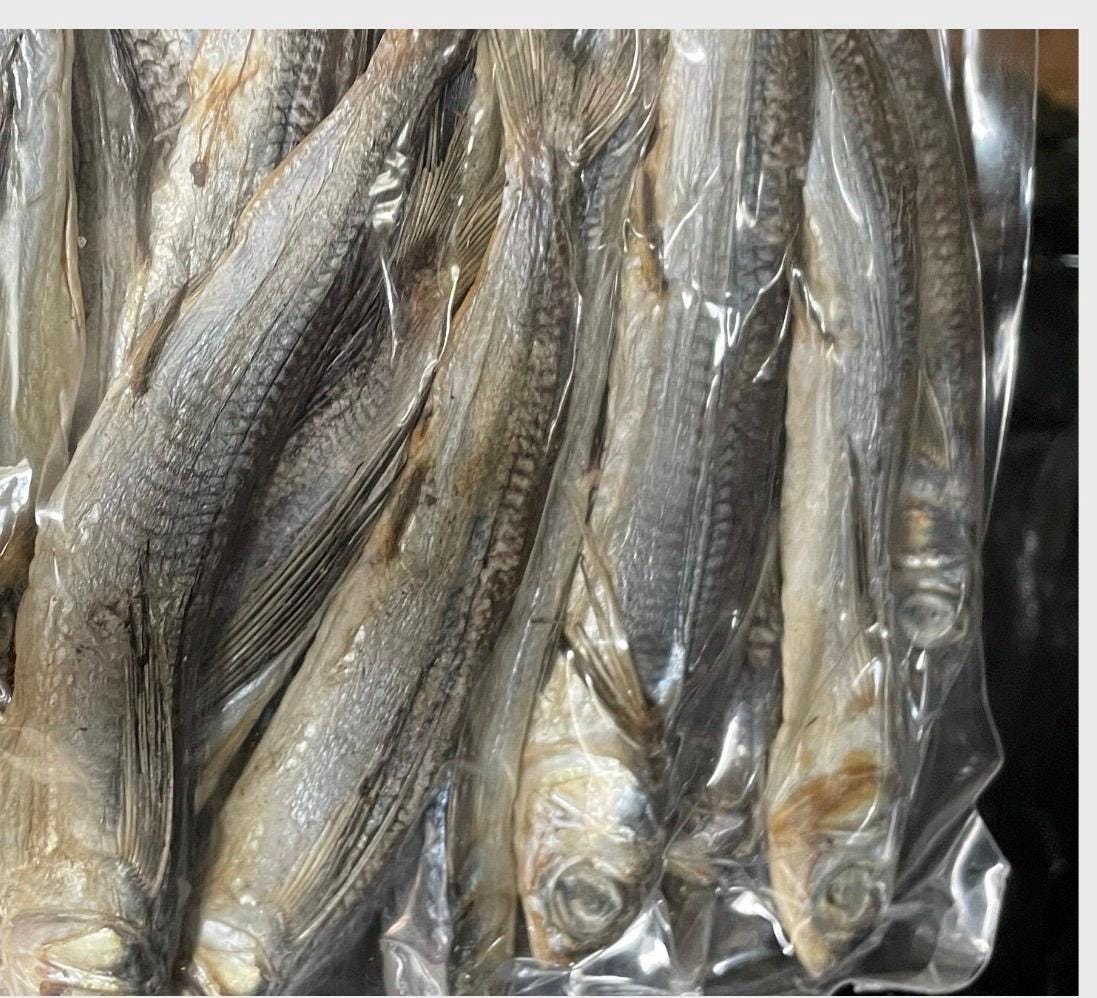 Salted Dried Seafood - Flying Fish ( 153 Grams ) 5.4 Oz Listed Price ...