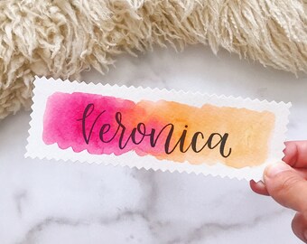 Watercolor Floral Bookmark - Etsy