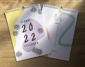 Girly Calendar | Etsy
