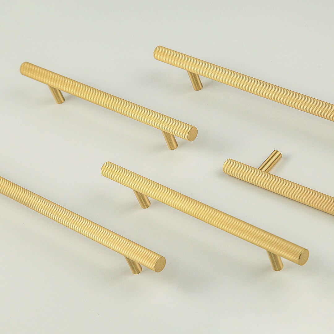 The Aristocrat Modern Brass Bar Handle for Cabinet Doors and - Etsy