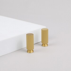 The Aristocrat Mid Century Modern Brass Cabinet Knob - Etsy