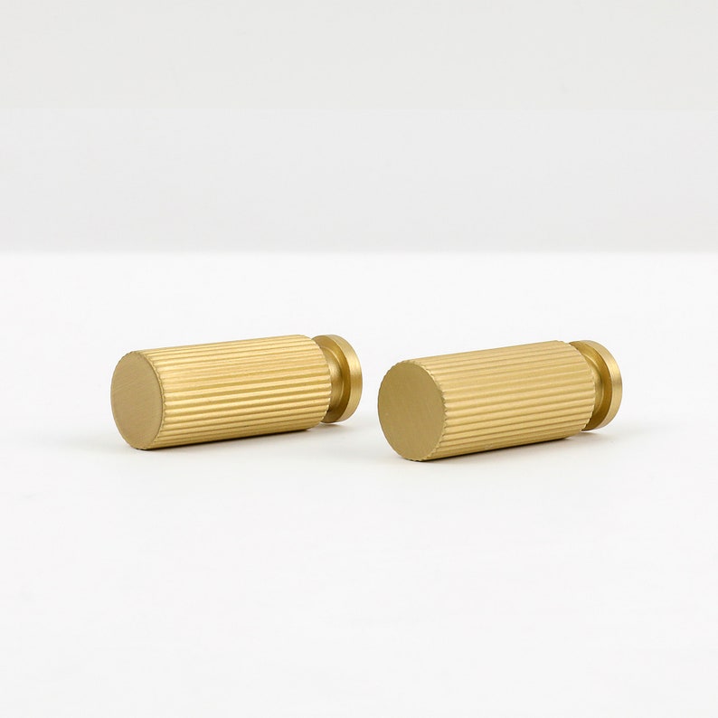 The Aristocrat Mid Century Modern Brass Cabinet Knob - Etsy