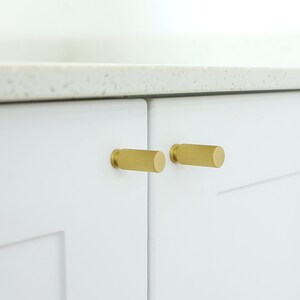 The Aristocrat Mid Century Modern Brass Cabinet Knob - Etsy