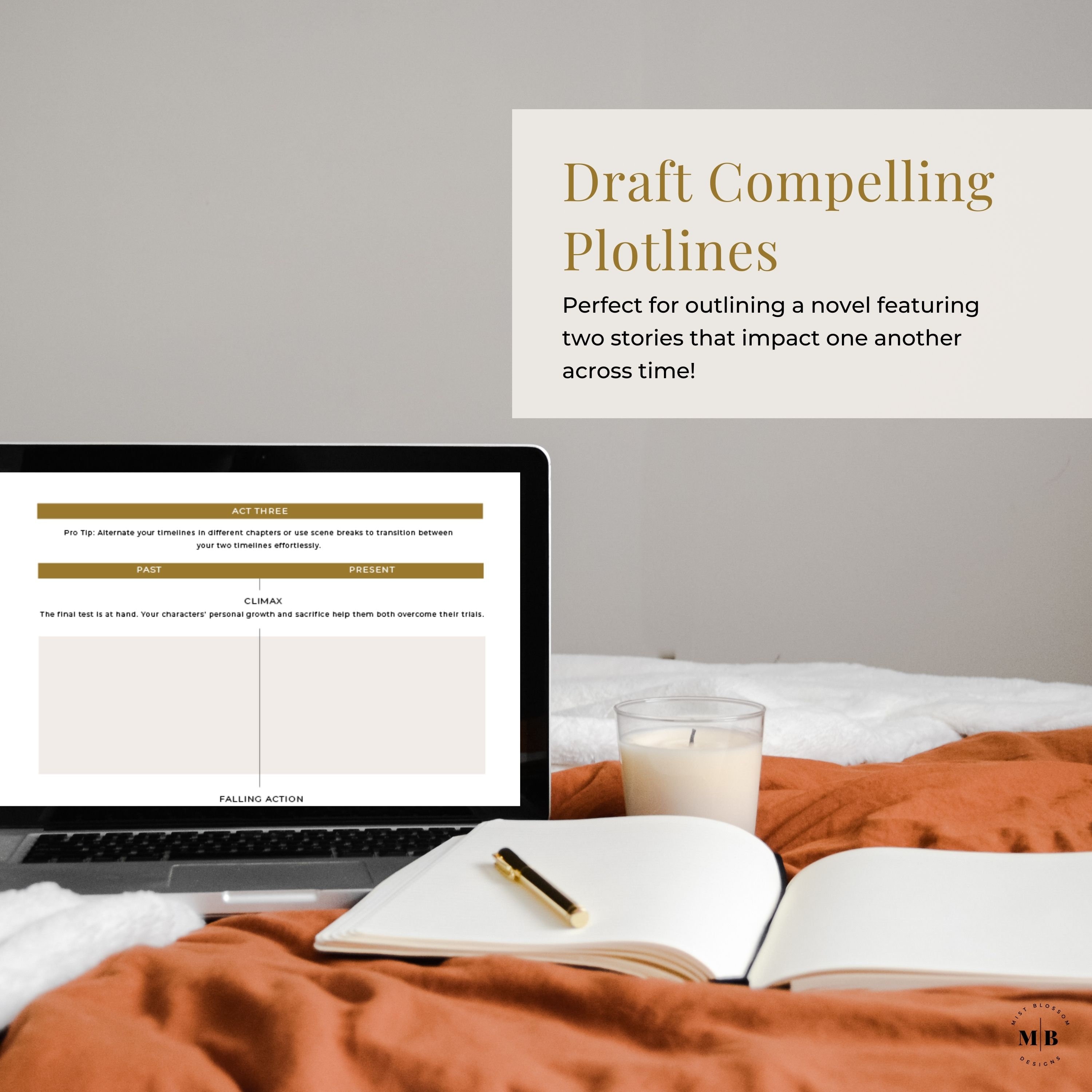 Dual Timeline Novel Writing Outline Template Plot Building - Etsy