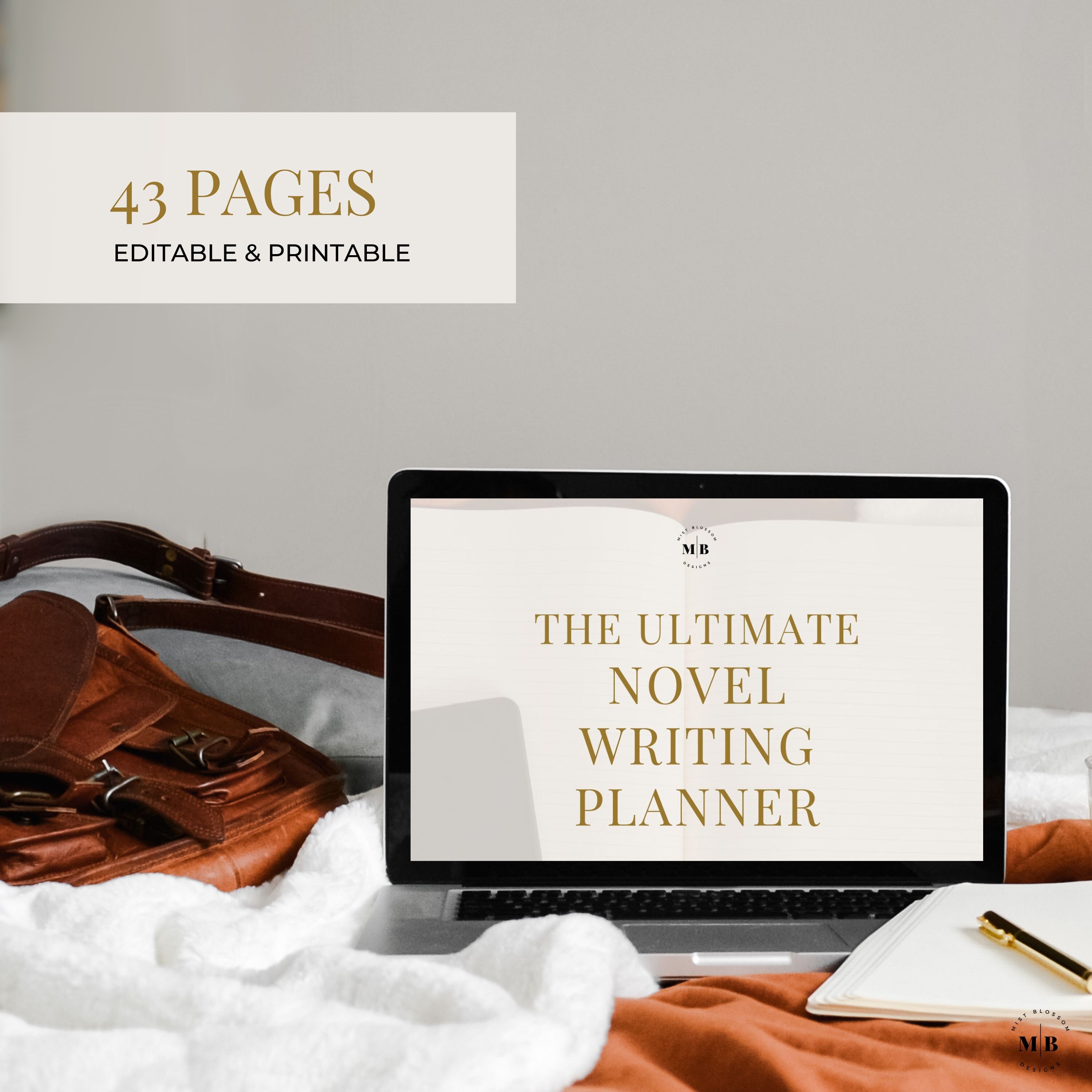 Fiction Novel Planner Novel Plotting Workbook Editable Novel - Etsy