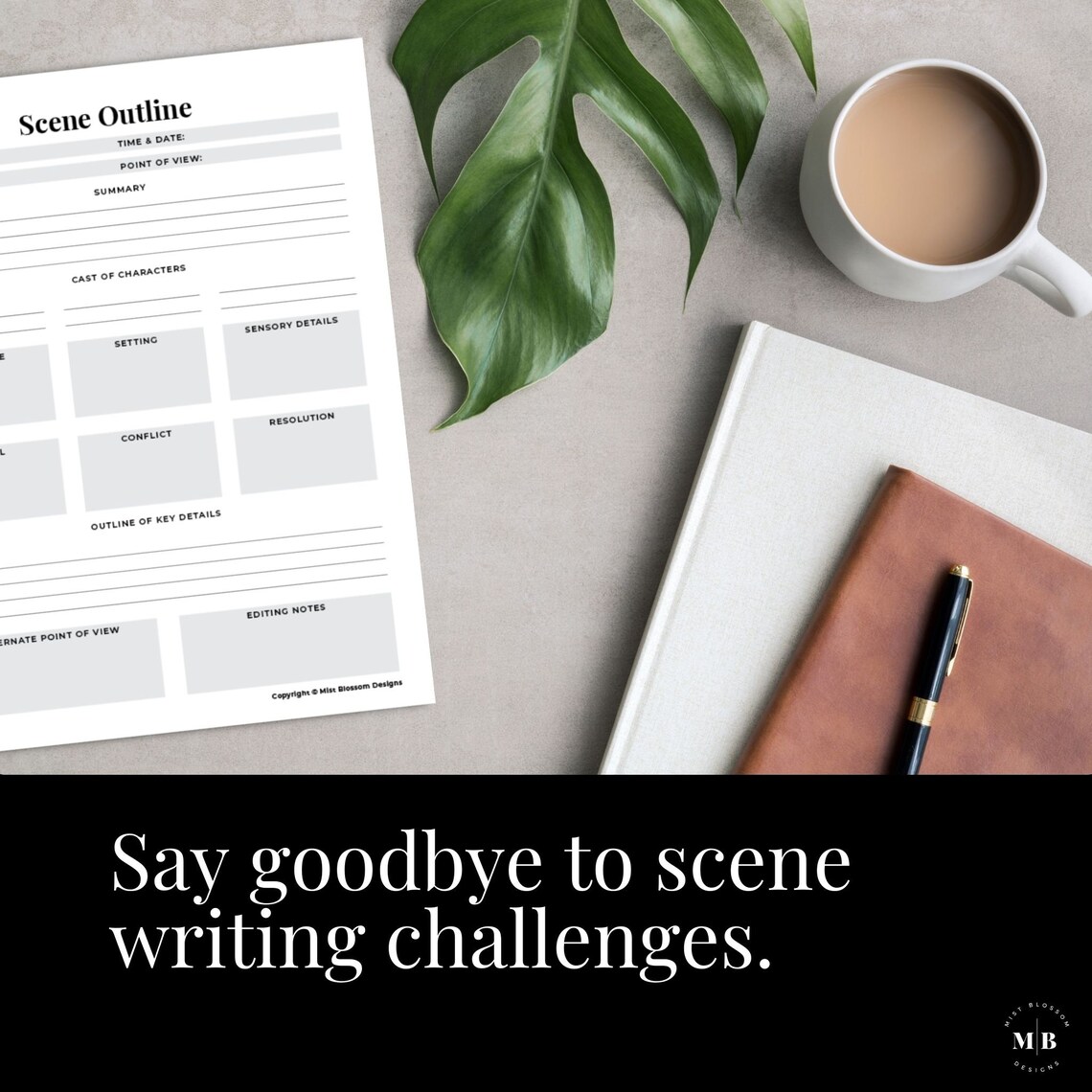Scene Outline Writing Worksheet Scene Builder Writing - Etsy