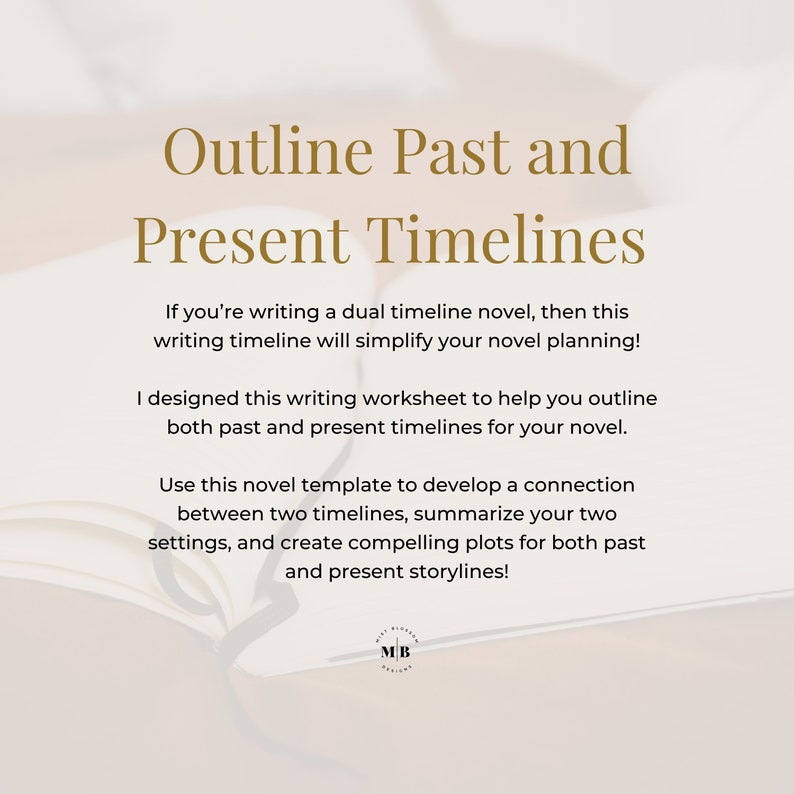 Dual Timeline Novel Writing Outline Template Plot Building - Etsy